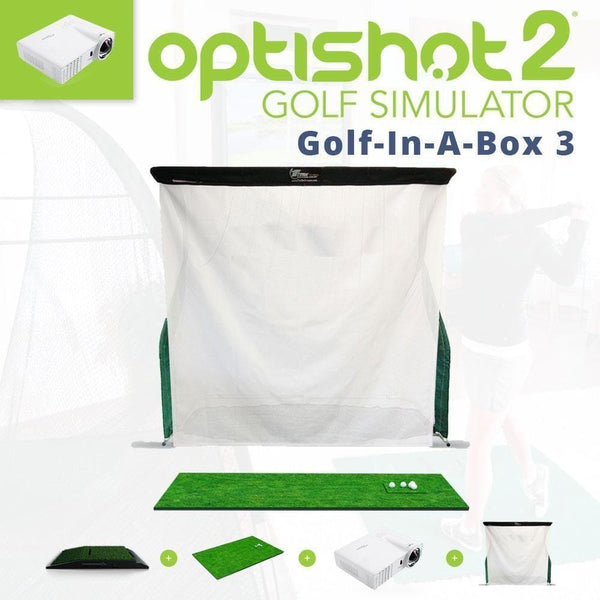 Optishot Golf In A Box 3 Simulator Package (GIAB3)– Four Seasons Golf Shop
